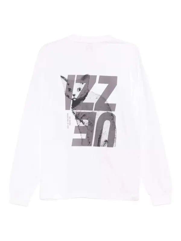 Izzue Slogan-embroidered T-shirt - White