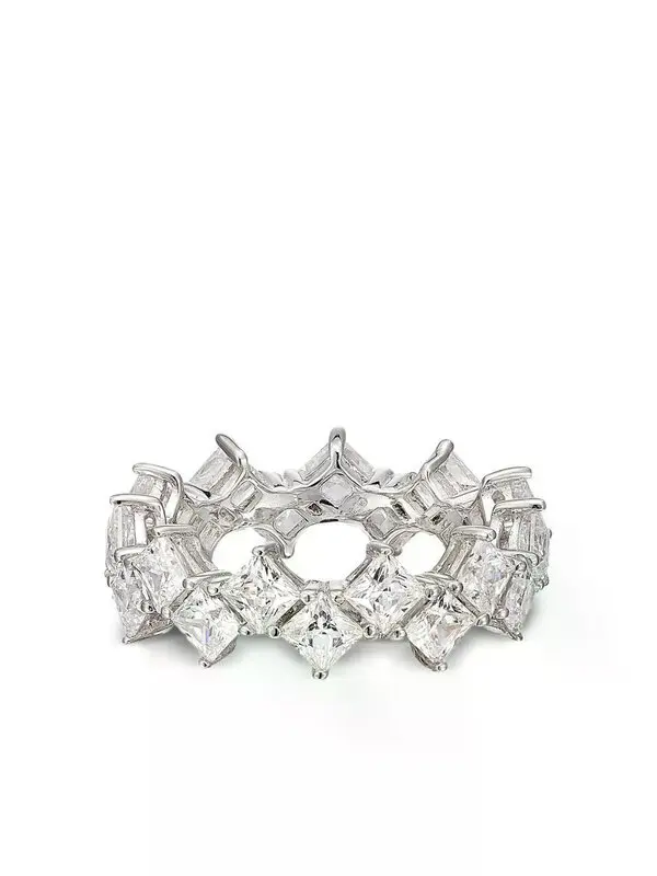 ANABELA CHAN Eternity Princess Diamond Ring - Silver