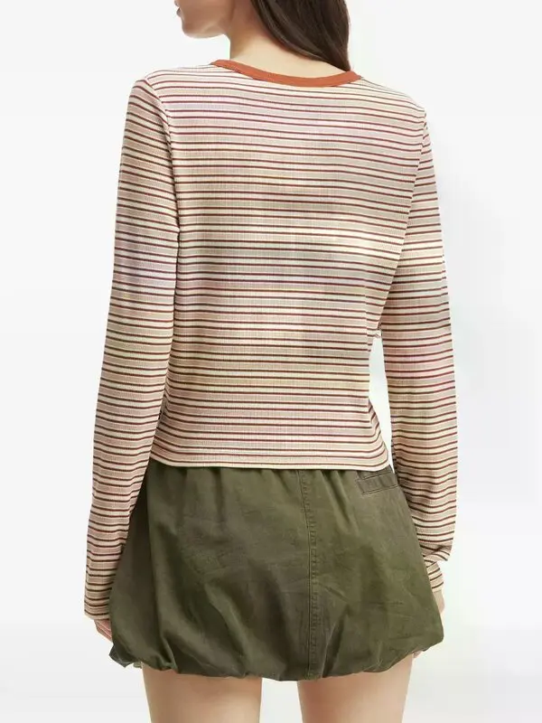 CHOCOOLATE Striped Long-sleeve T-shirt
