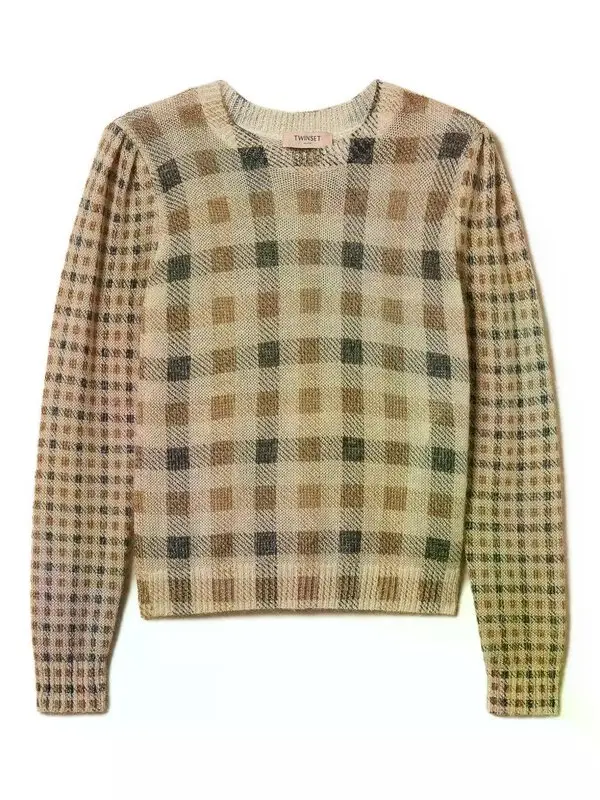 TWINSET Check-print Sweater