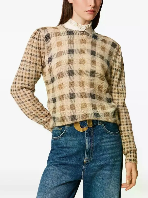 TWINSET Check-print Sweater