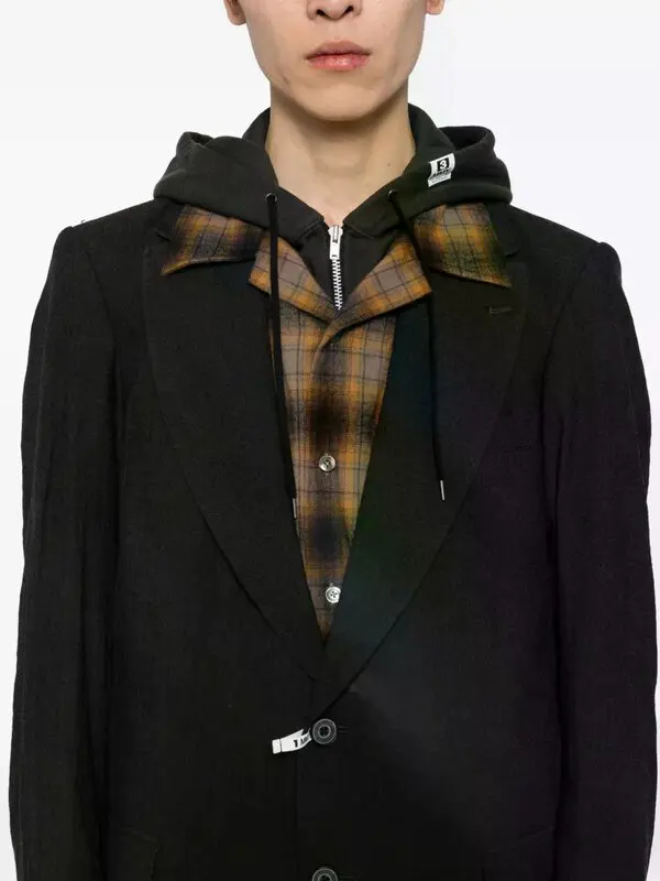 Mihara Yasuhiro Multi-layer Hooded Jacket