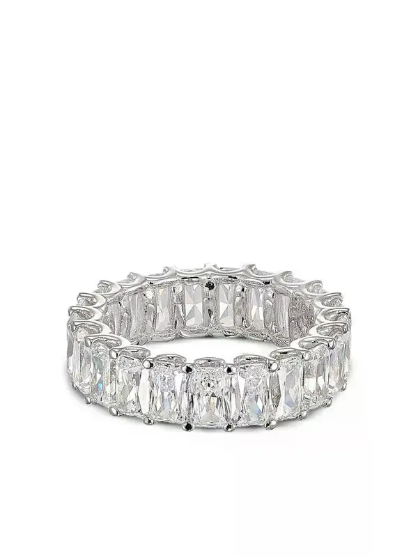 ANABELA CHAN Baguette Eternity Ring - Silver