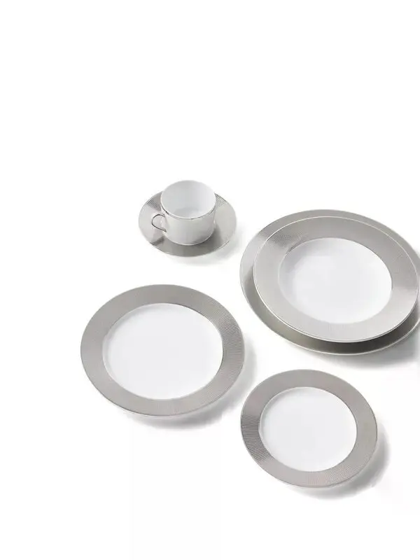 Ralph Lauren Hewitt Textured-rim Dinner Plate
