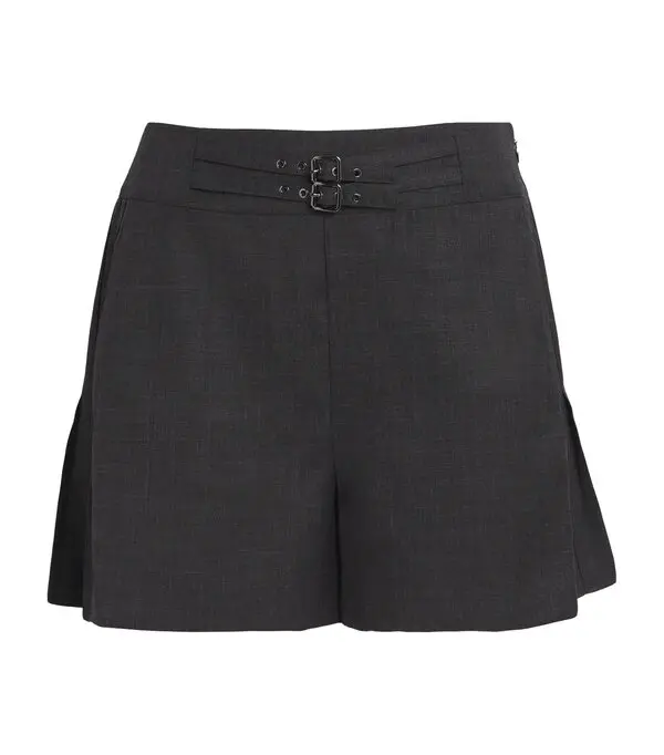 Claudie Pierlot Wide Pleated Shorts
