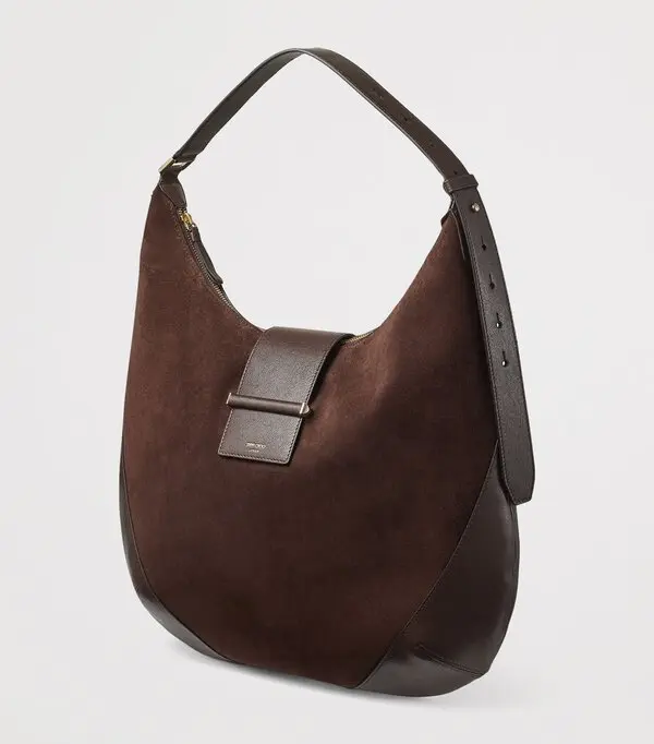 JIMMY CHOO Medium Bar Suede Shoulder Bag