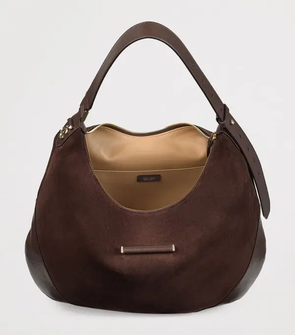 JIMMY CHOO Medium Bar Suede Shoulder Bag