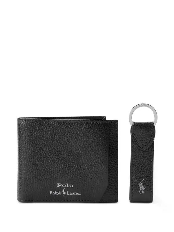 Polo Ralph Lauren Pebble Leather Wallet - Black