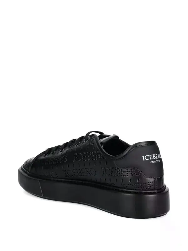 Iceberg Perforated Leather Sneakers