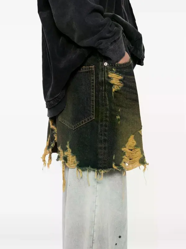 Mihara Yasuhiro Distressed Trouser Skirt