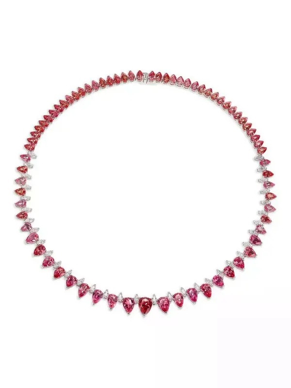 ANABELA CHAN Padparadscha Sapphire Infinity Necklace - Pink