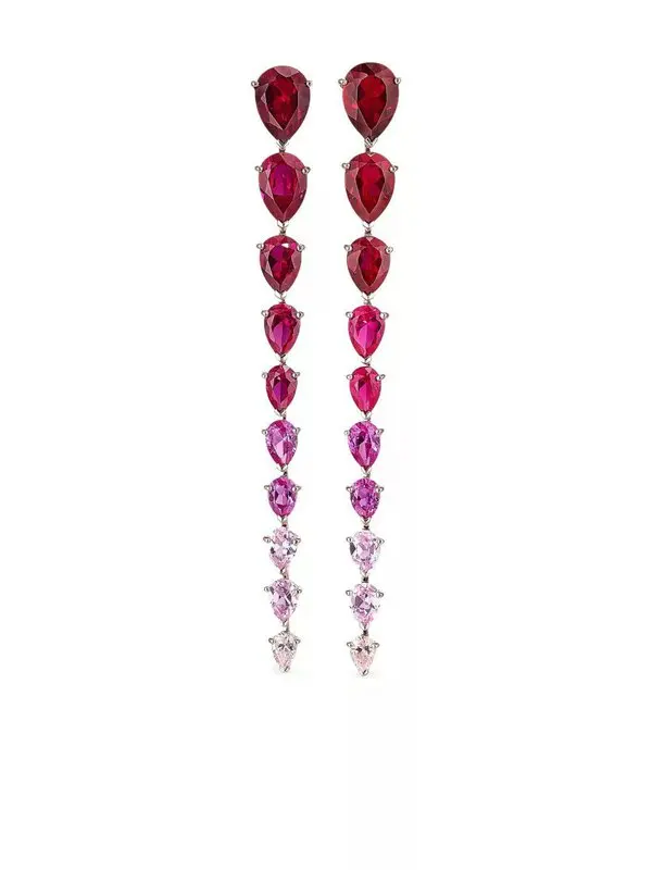 ANABELA CHAN 18k Rose Gold Vermeil Fuchsia Nova Earrings - Pink