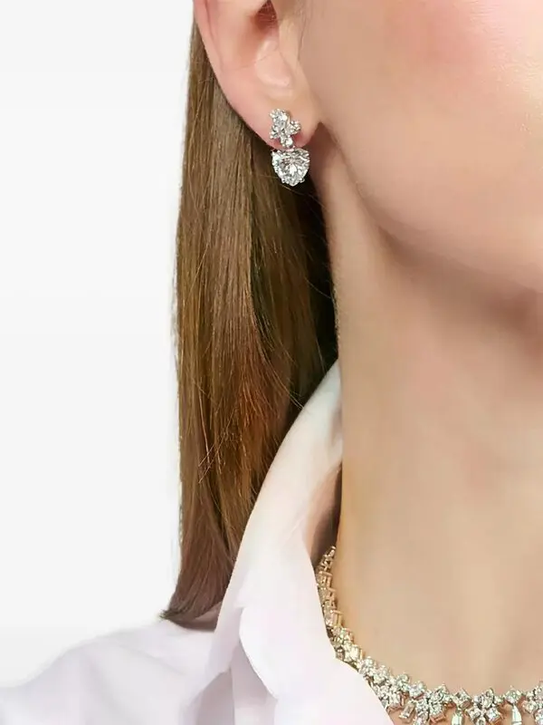 ANABELA CHAN Cupid Heart Diamond Earrings