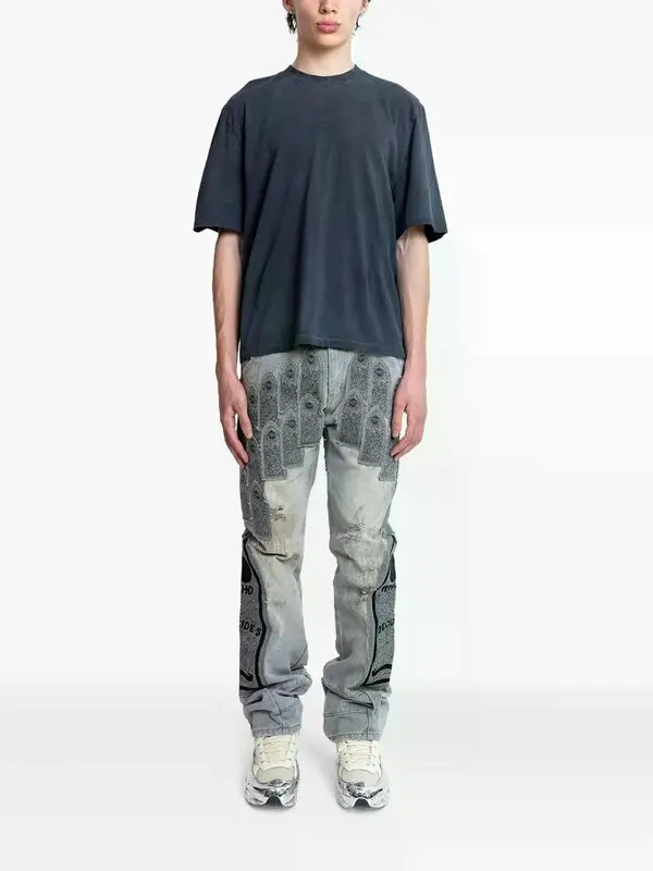 WHO DECIDES WAR BY EV BRAVADO Arch Embroidered Jeans