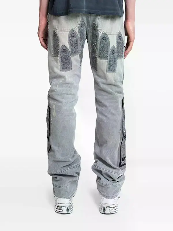 WHO DECIDES WAR BY EV BRAVADO Arch Embroidered Jeans