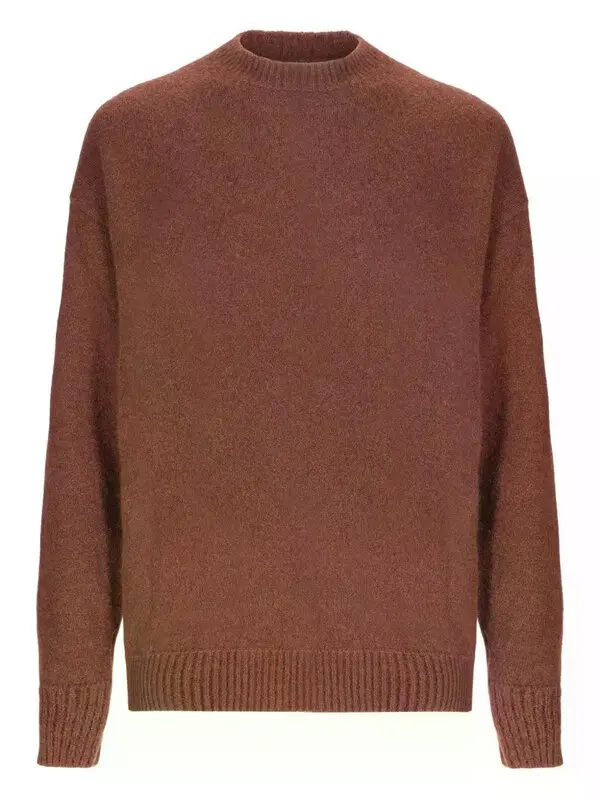 LANEUS Round-neck Sweater - Brown