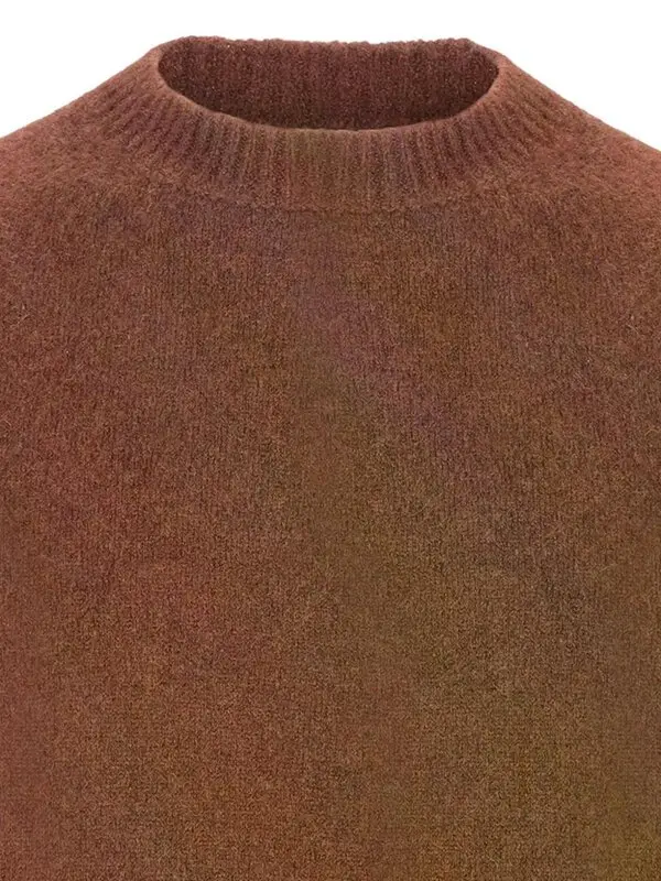 LANEUS Round-neck Sweater - Brown