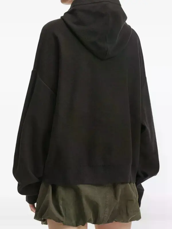 Izzue Drawstring Hoodie - Black