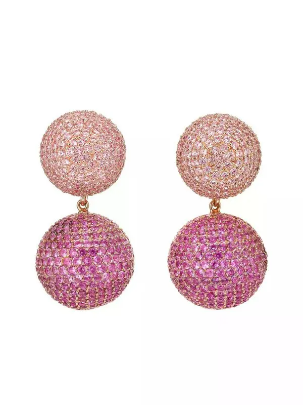 ANABELA CHAN Bauble Sapphire Earrings - Pink