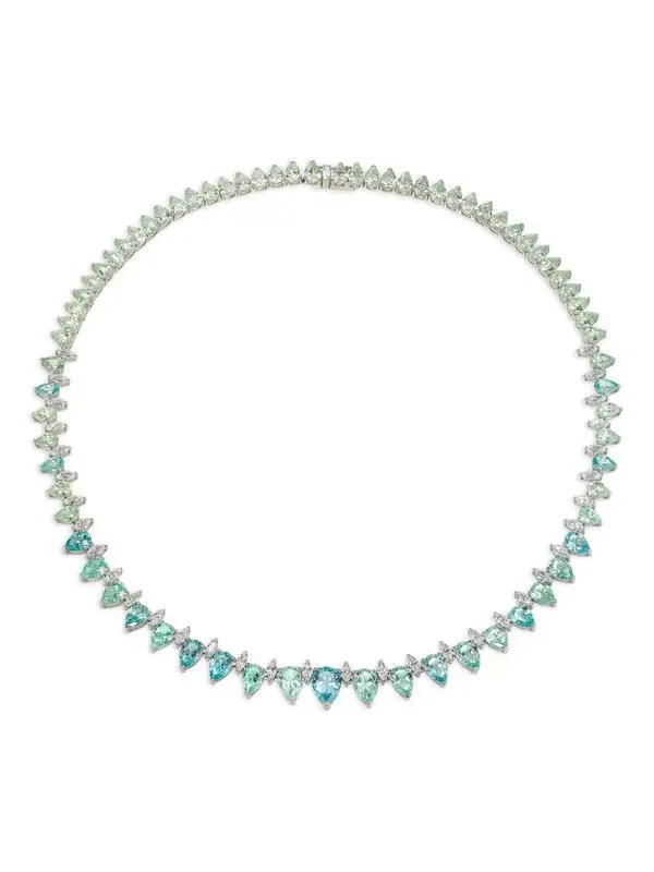 ANABELA CHAN Ocean Infinity Sapphire And Diamond Necklace - Blue