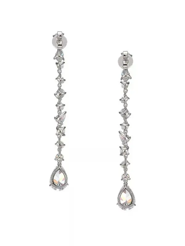 ANABELA CHAN 14k White Gold Celestial Dust Diamond Drop Earrings