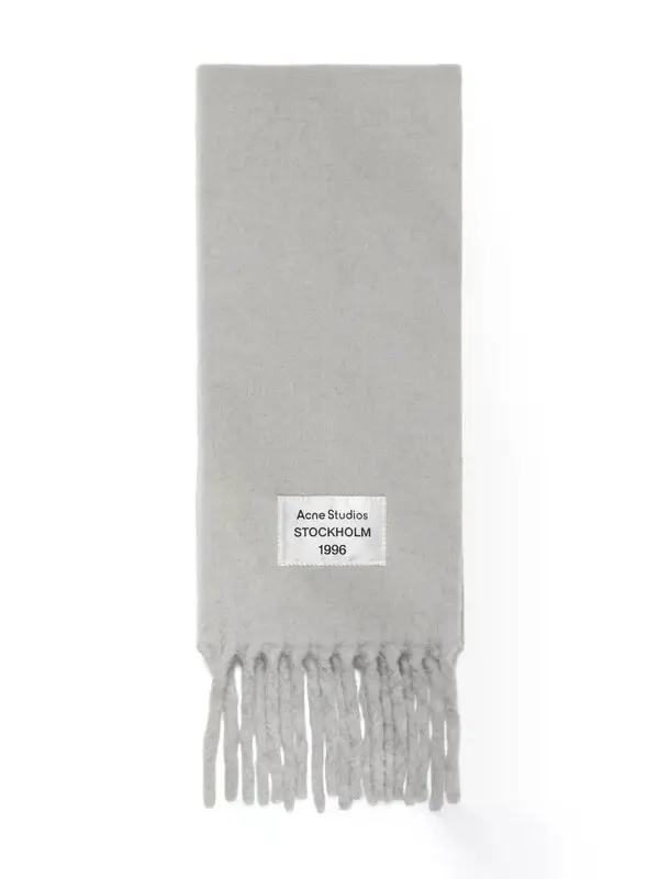 Acne Studios Fringed Scarf - Grey