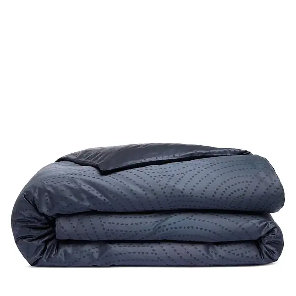 SCHLOSSBERG Yael Jacquard Duvet Cover, King - Dark Bleu