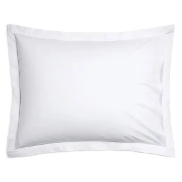 MATOUK Brando Embroidered Percale Sham, Standard Exclusive - Hazy Pool