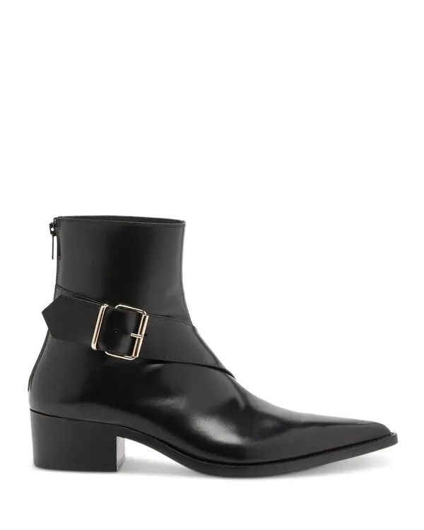 Alexander McQueen Leather Derby Boots - Black