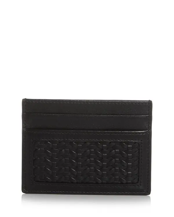 Dolce & Gabbana Braided Leather Cardholder - Black