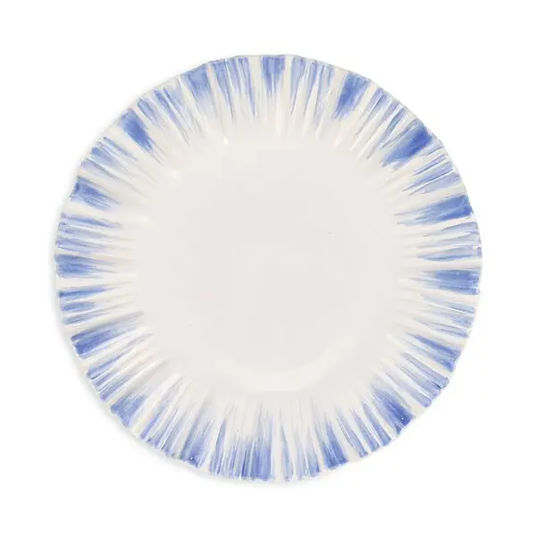 VIETRI Bari Blue And European Dinner Plate - White
