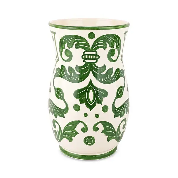 VIETRI Verde Garden Umbrella Stand - Green