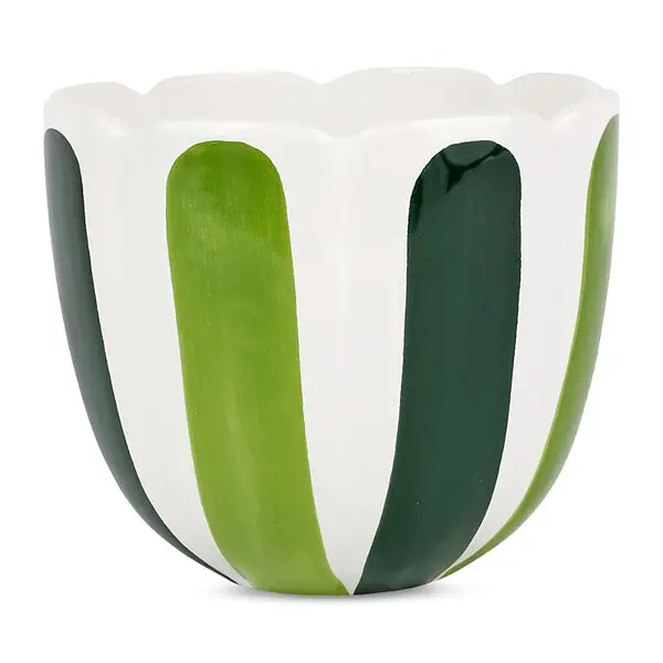 VIETRI Viva Garden Tulip Large Cachepot - Green