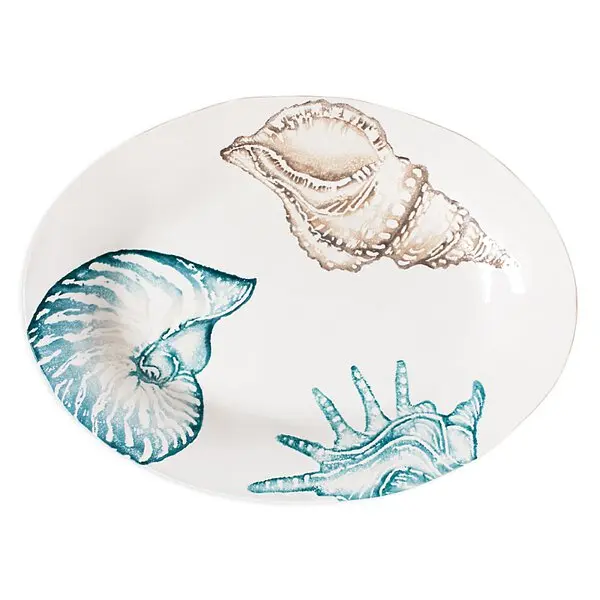VIETRI Lido Medium Oval Platter - White