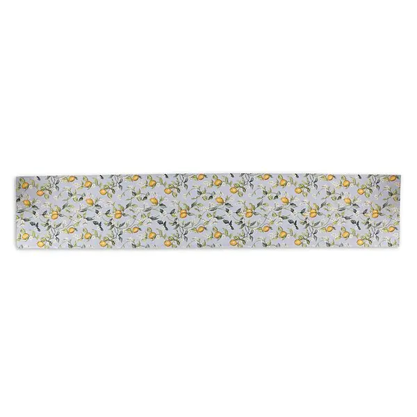 VIETRI Tavola Lemons With Flowers Runner - Blue