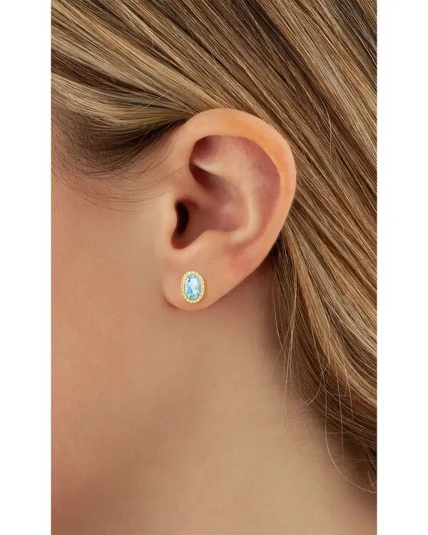 Bloomingdale'S Aquamarine Stud Earrings