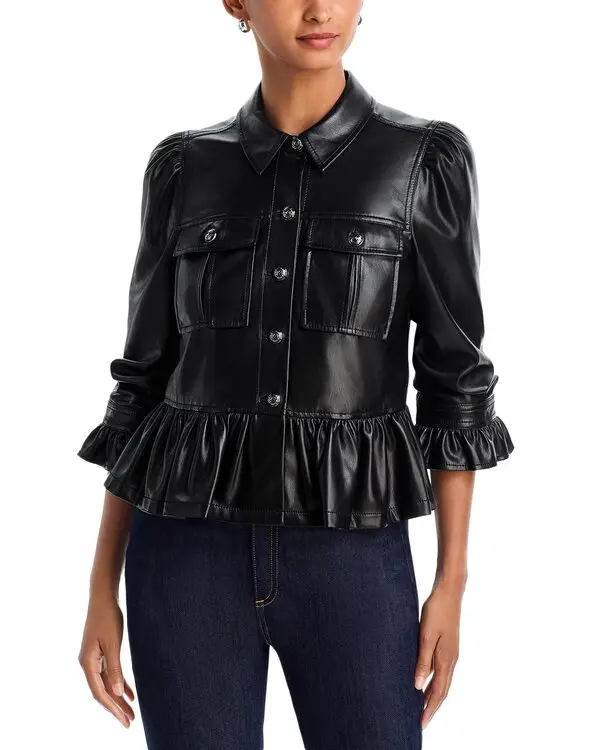 Cinq À Sept Lite Faux Leather Delanie Jacket
