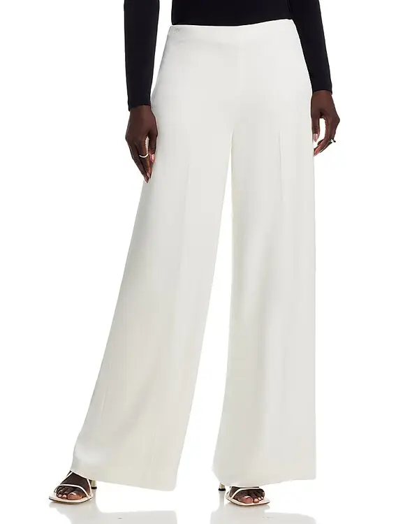 UNGARO Kai Satin Pants - Ivory