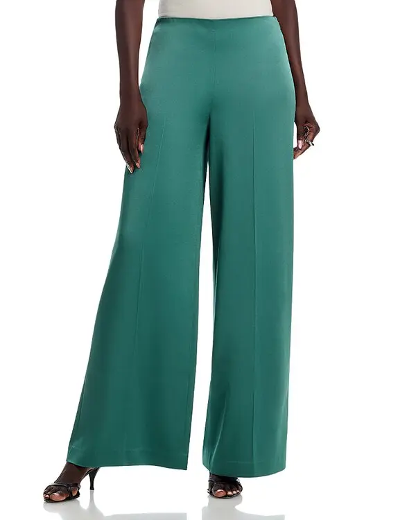 UNGARO Kai Satin Pants - Pine
