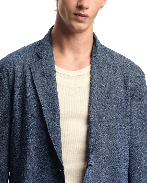 Emporio Armani Seersucker Blazer
