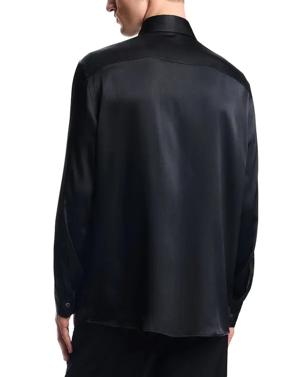 Emporio Armani Regular Fit Micro Pleated Shirt