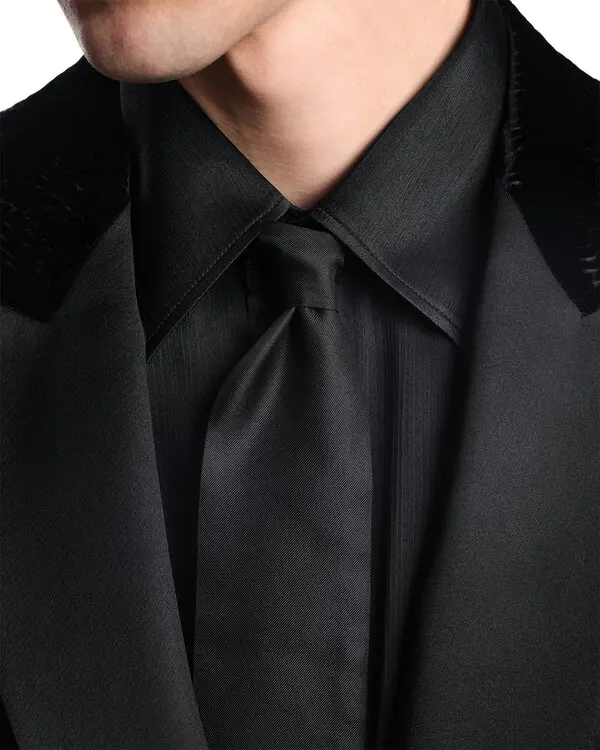Emporio Armani Regular Fit Micro Pleated Shirt