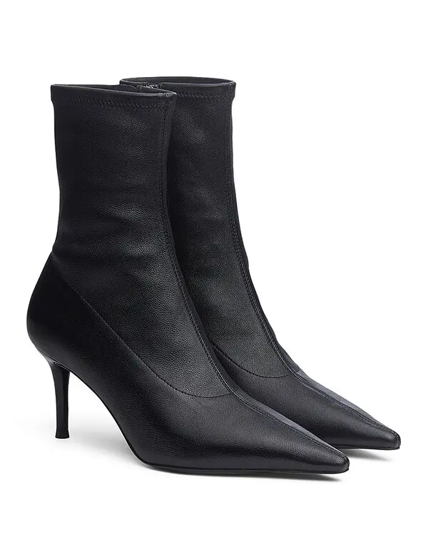 Rag & Bone Mercer Leather Sock Boots - Black