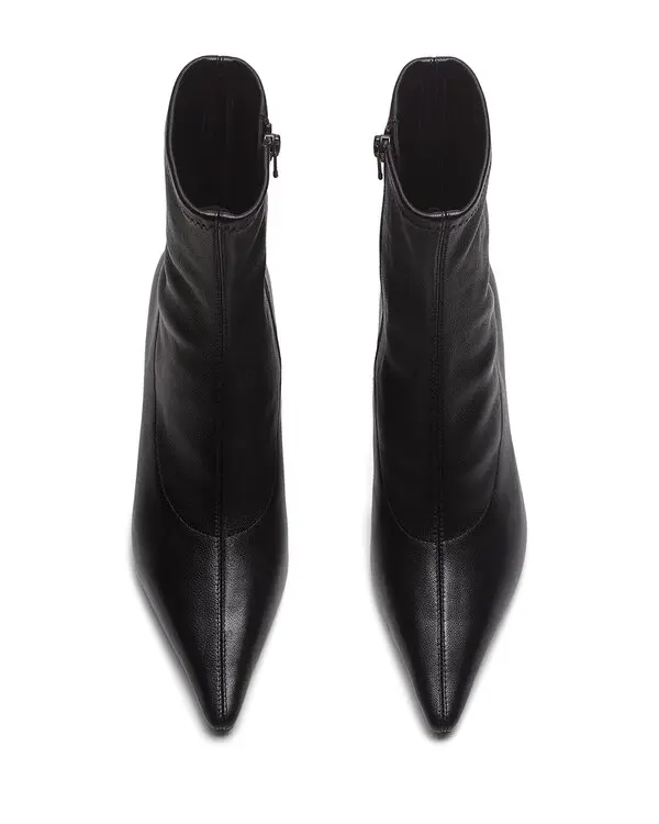 Rag & Bone Mercer Leather Sock Boots - Black