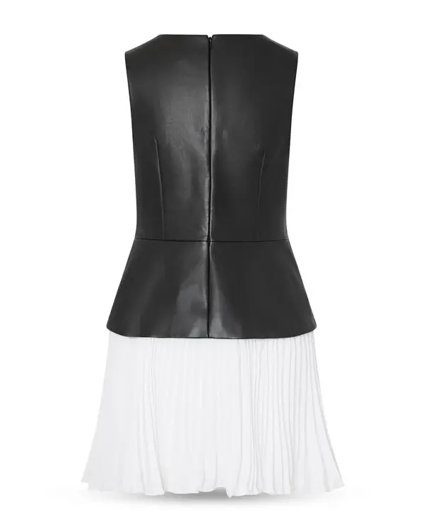MILLY Haddy Mixed Media Dress