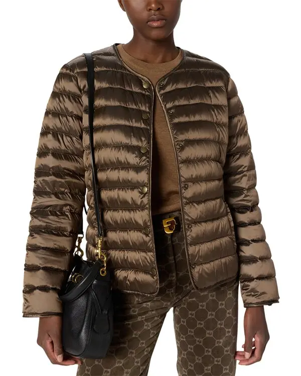 Gerard Darel Micaela Reversible Down Jacket - Brown