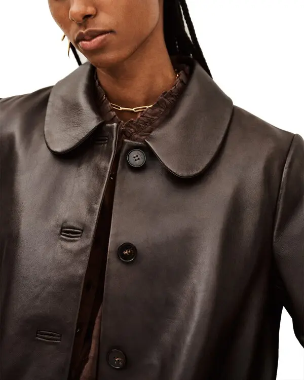 Ba&sh Madie Leather Coat