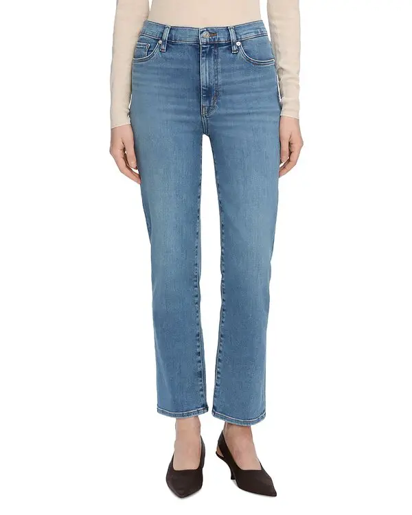 FRAME Le Sleek Straight High-rise Jeans