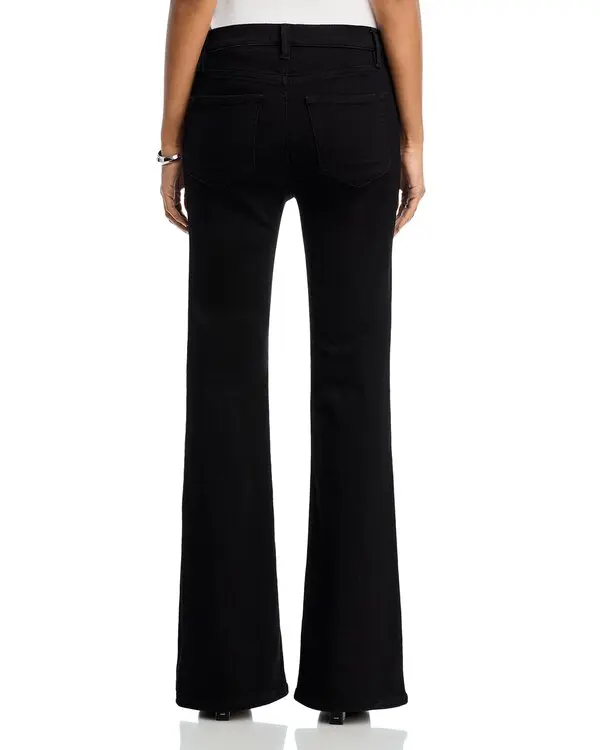 FRAME The Icon High Rise Flare Leg Jeans - Black