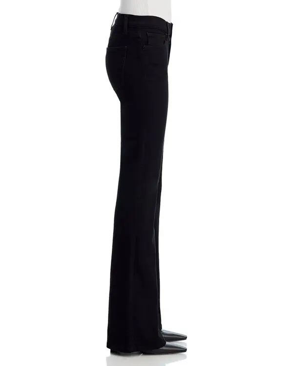 FRAME The Icon High Rise Flare Leg Jeans - Black
